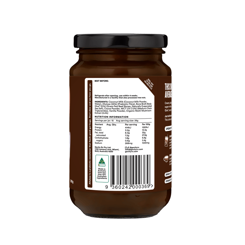 Chocolate Bone Broth Body Glue | Gevity Rx Australia